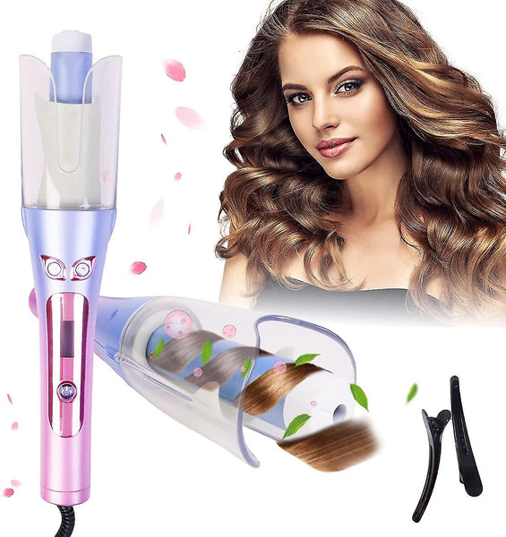 Ondulator de păr automat cu înveliș ceramic, bucle spirală – Una Alta